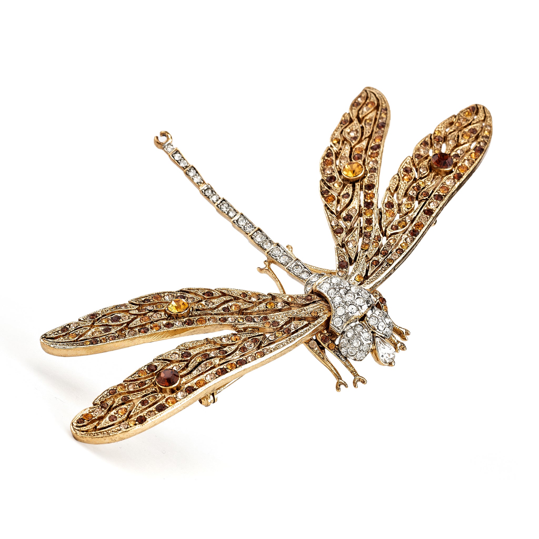 Topaz Dragonfly Pin